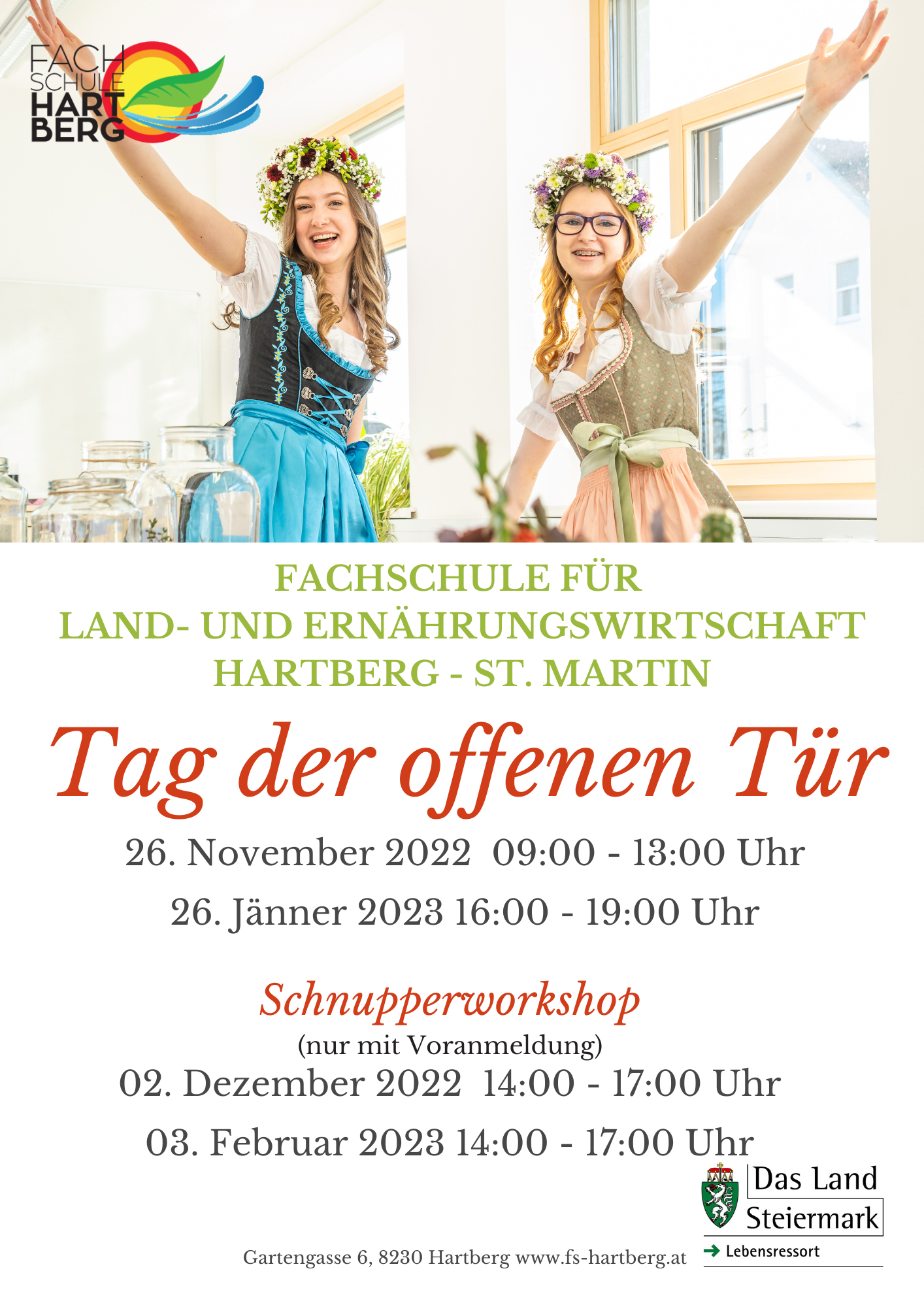 Tag der offenen Tür - Fachschulen Land Steiermark